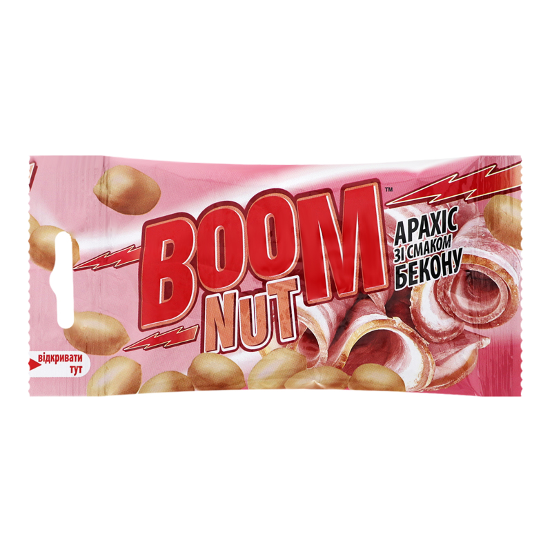 Арахис жареный соленый со вкусом бекона Boom Nut м/у 30г Boom Nut ...