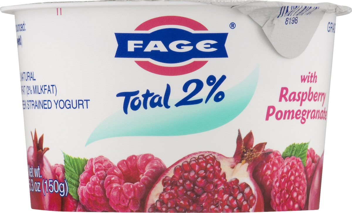 Fage Total 2% Lowfat Greek Strained Yogurt With Raspberry Pomegranate ...