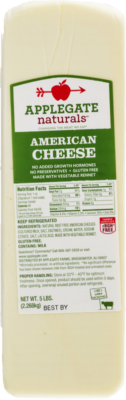 Applegate Naturals American Cheese Applegate(216211200003): customers ...