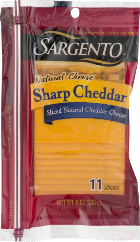 Sargento Natural Sharp Cheddar Slices - 11 CT Sargento(46100001134 ...