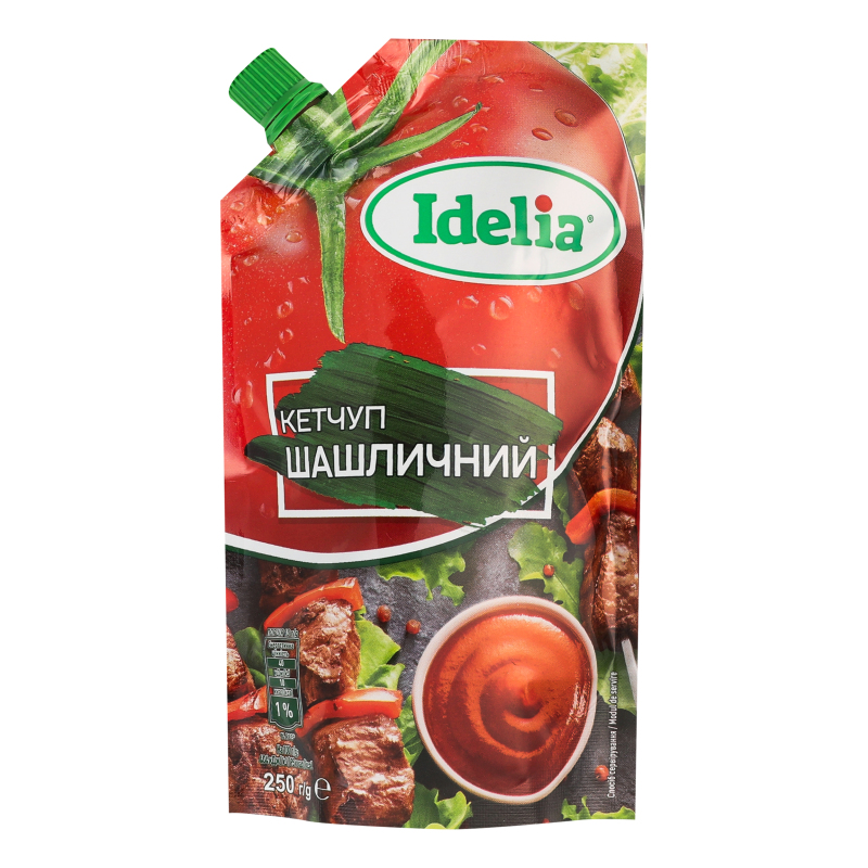 Кетчуп Шашлычный Idelia д/п 250г Idelia(4820071649139): купить в ...