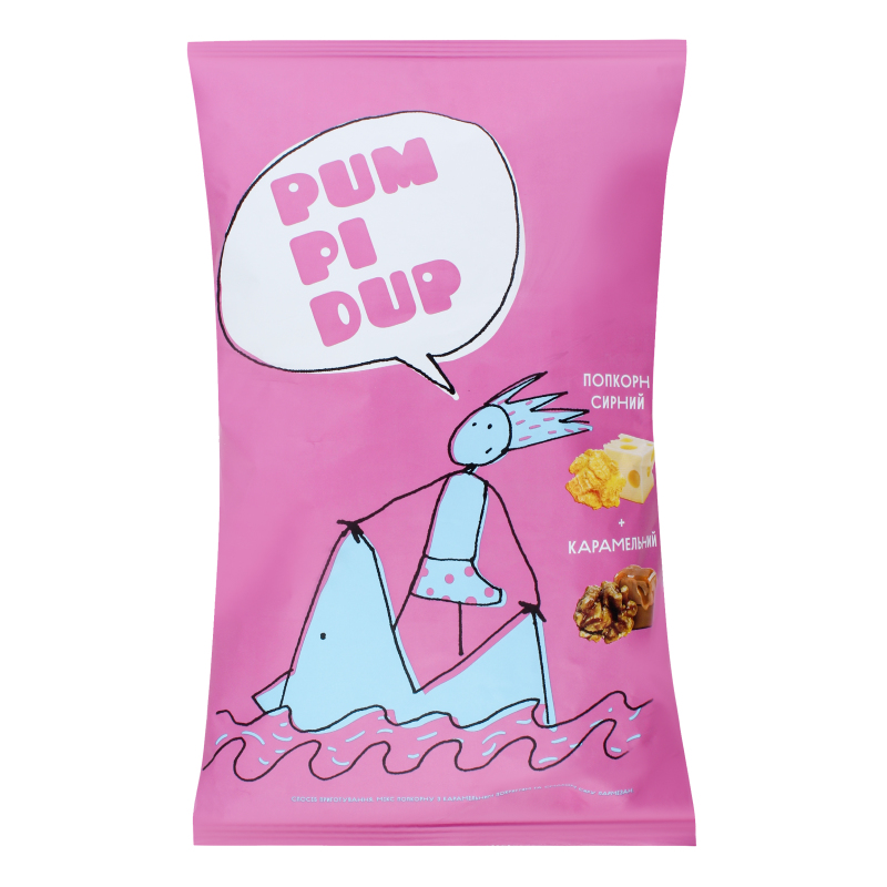 Попкорн микс с карамельным покрытием и со вкусом сыра пармезан Pumpidup м/у 90г Pumpidup ...