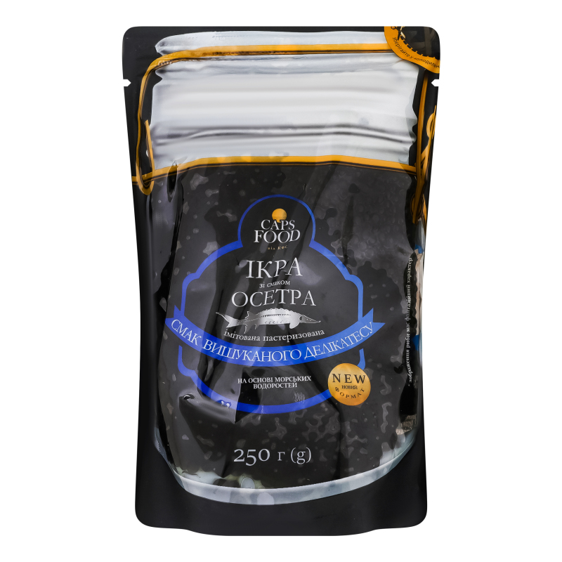 Икра имитированная со вкусом осетра пастеризованная Caps food д/п 250г ...