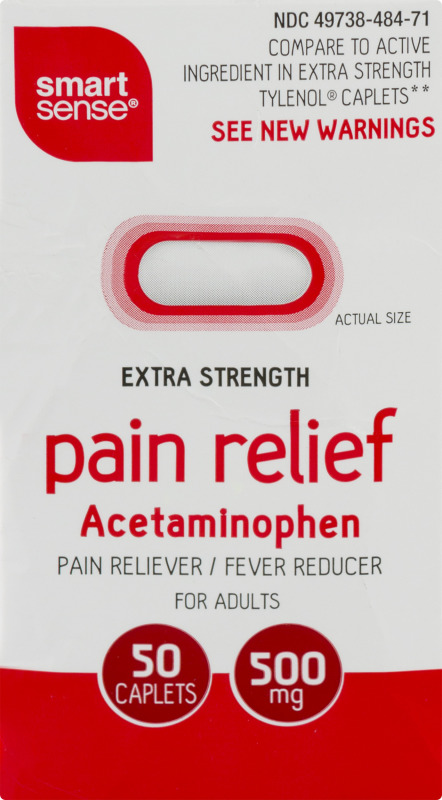 Smart Sense Extra Strength Pain Relief Caplets - 50 CT Smart Sense ...