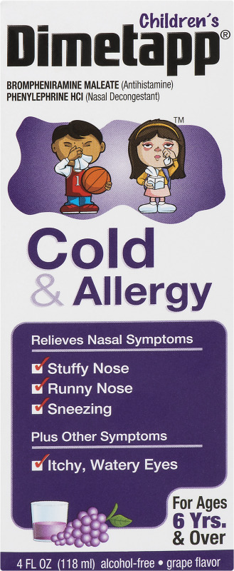 Children's Dimetapp® Cold & Allergy Antihistamine & Decongestant Liquid ...