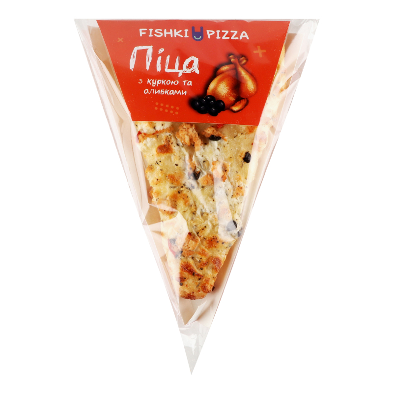 Пицца замороженная с курицей и оливками Fishki Pizza м/у 125г Fishki Pizza(4820159209514 ...