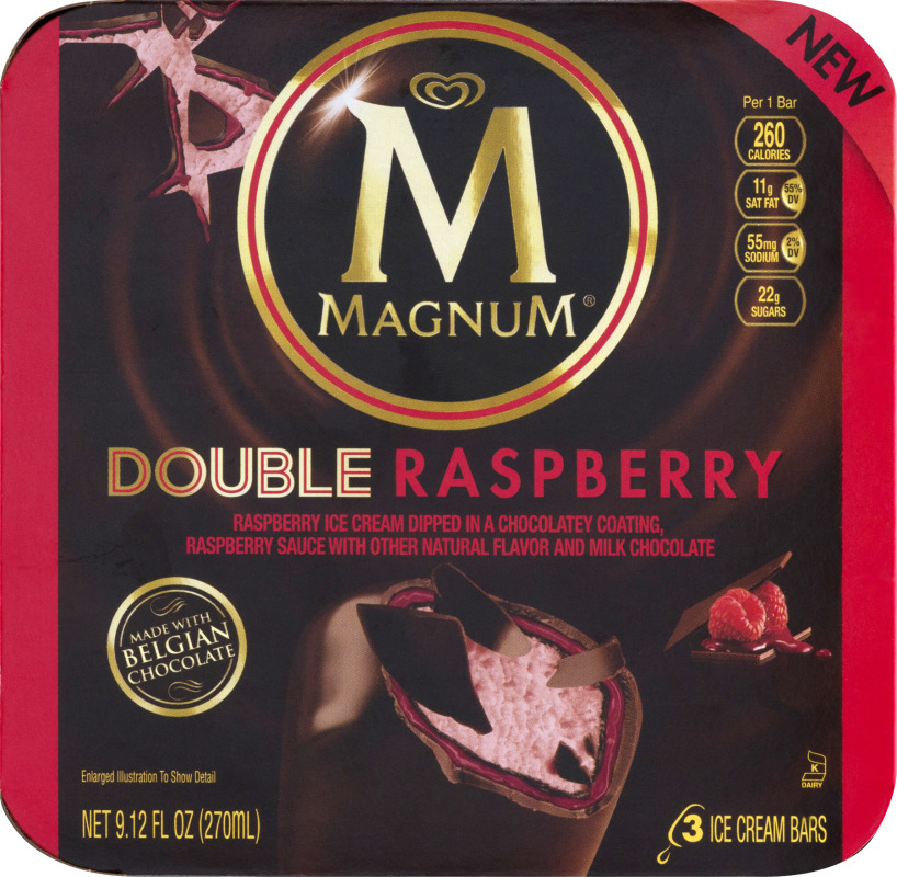 Magnum Double Raspberry Ice Cream Bars - 3 CT Magnum(77567271051 ...