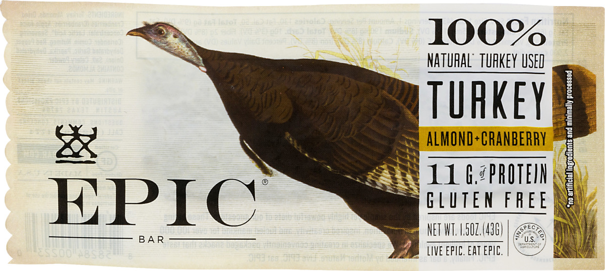 Epic Turkey Bar Almond Cranberry Epic(858284002230): customers reviews ...