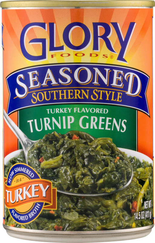 Glory Foods Seasoned Southern Style Turnip Greens Turkey Flavored Glory ...