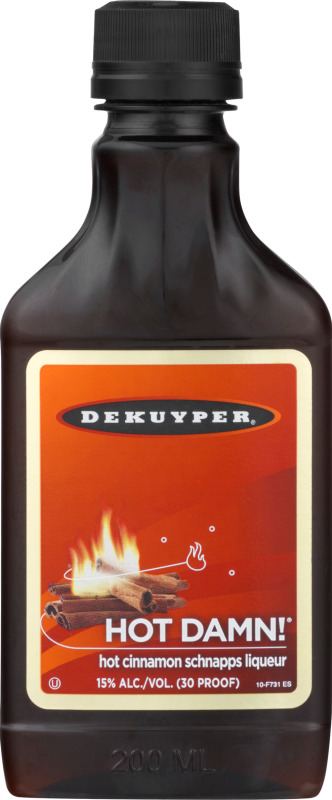 Dekuyper Hot Damn! Cinnamon Schnapps Liqueur Dekuyper(80686373704 ...