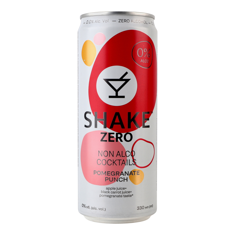 Напій безалкогольний соковмісний сильногазований Pomegranate Punch Zero ...