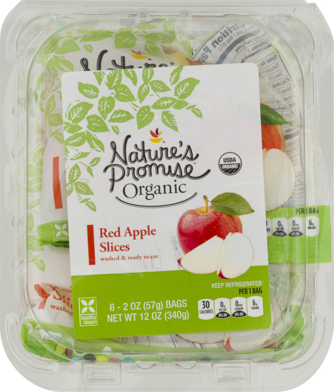 Nature's Promise Organic Red Apple Slices - 6 CT Nature's Promise ...