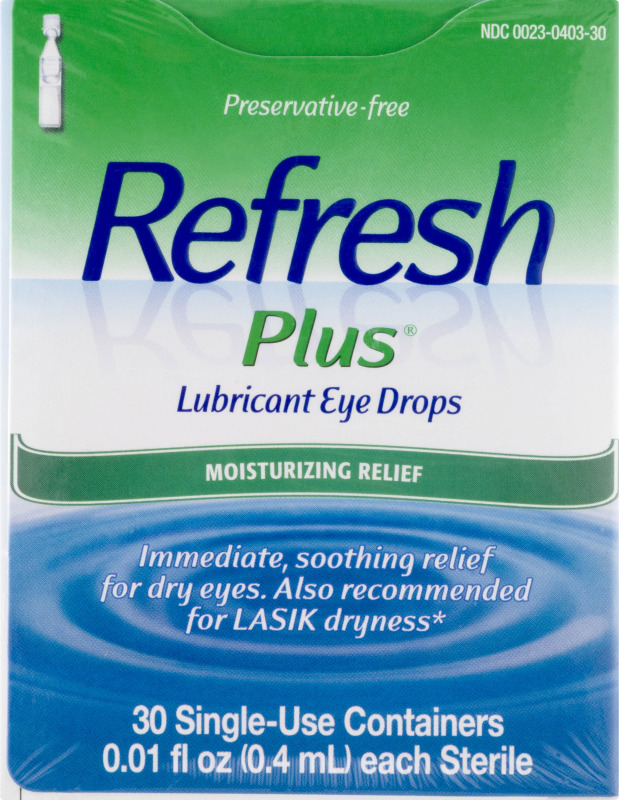 Refresh Plus Lubricant Eye Drops Moisturizing Relief - 30 CT Refresh ...