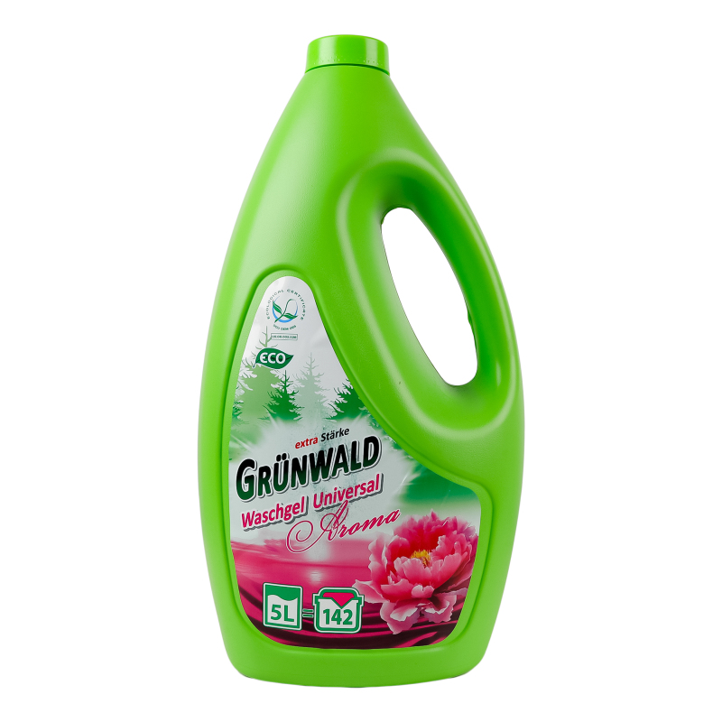 Засіб для прання рідкий для кольорових та білих тканин Aroma Extra Starke Grunwald 5л Grunwald ...