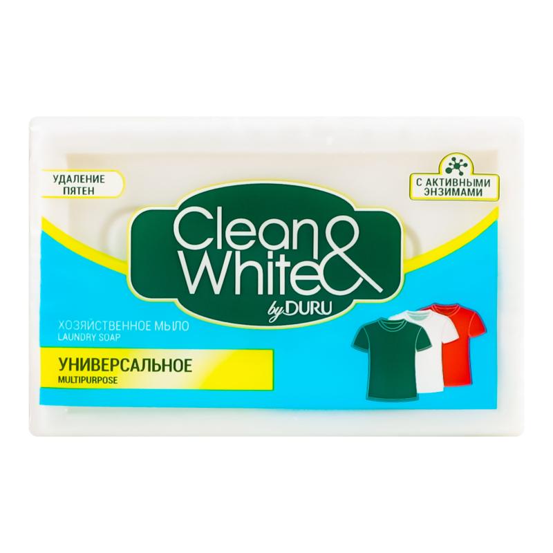 Мыло хозяйственное универсальное Clean&White Duru 120г Duru ...