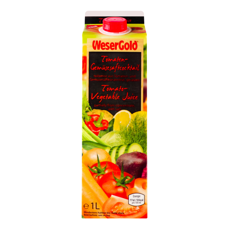 Сок Tomato-Vegetable WeserGold п/п 1л WeserGold(4100060018529): купить в интернет магазинах ...