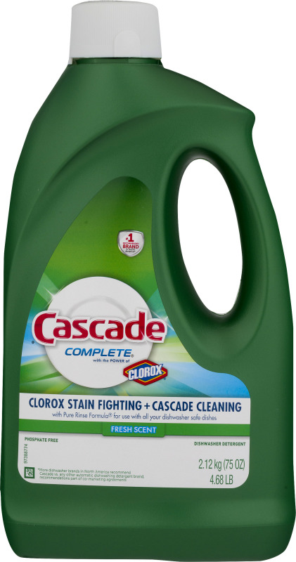 Cascade Complete Clorox Stain Fighting + Cascade Cleaning Dishwash ...