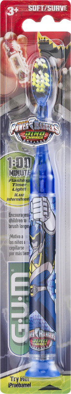 GUM Power Rangers Dino Charge Soft Toothbrush GUM(70942127349 ...