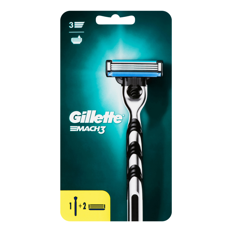 Бритва со сменными кассетами Mach 3 Gillette 1шт Gillette(7702018020676 ...