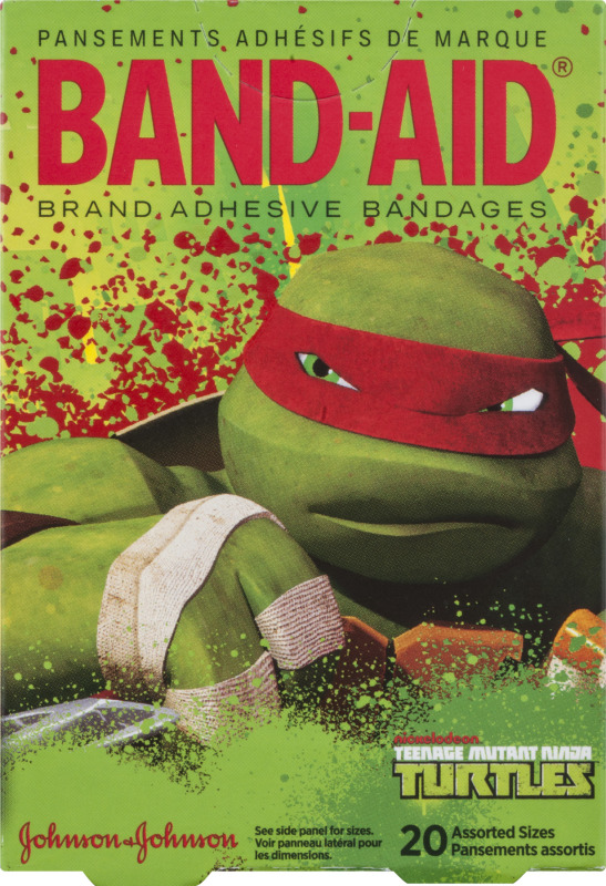 Johnson & Johnson Band-Aid Brand Adhesive Bandages - Teenage Mutant ...