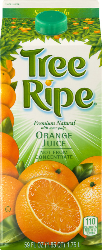 Tree Ripe Premium Natural Orange Juice Some Pulp Tree Ripe(53600110013 ...