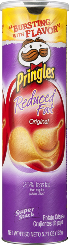 Pringles Reduced Fat Original Potato Crisps Pringles(37000230410 ...