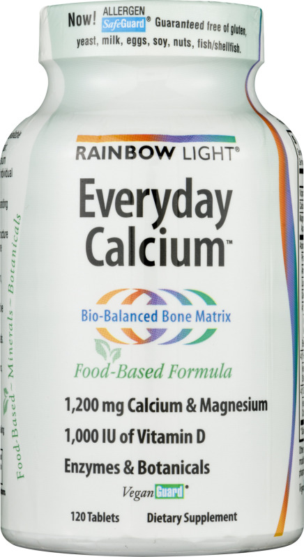 Rainbow Light Everday Calcium Tablets - 120 CT Rainbow Light ...