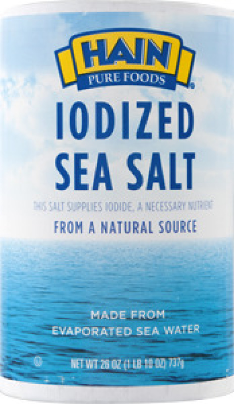 Hain Pure Foods Sea Salt Iodized Hain(23254667010): customers reviews ...