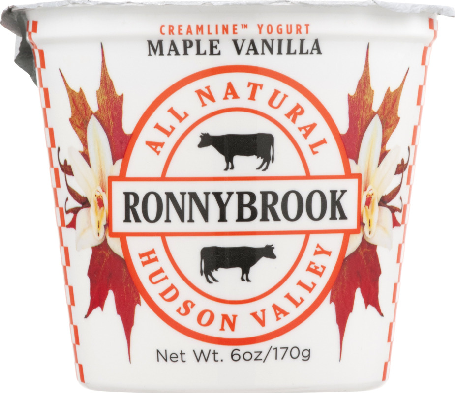 Ronnybrook All Natural Creamline Yogurt Maple Vanilla Ronnybrook ...