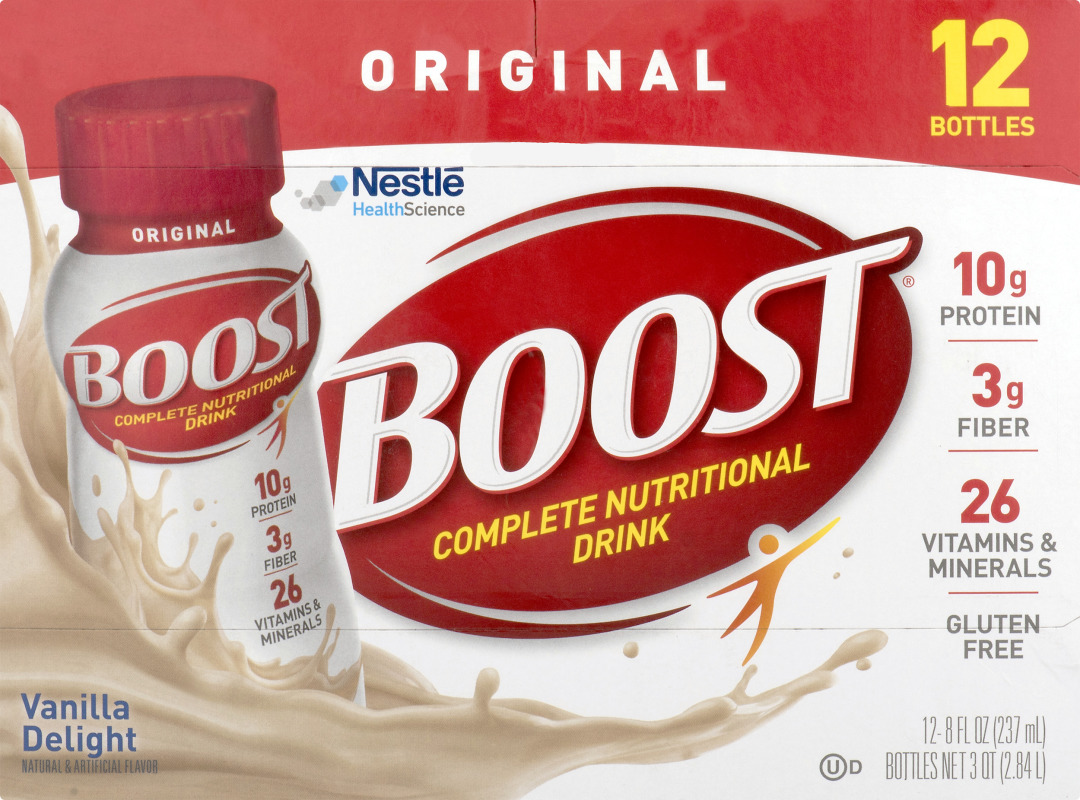 Boost Complete Nutritional Drink Original Vanilla Delight - 12 CT Boost ...