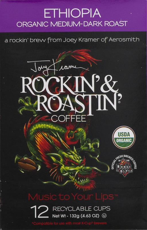 Joey Kramer Rockin' & Roastin' Coffee Ethiopia Organic Medium-Dark ...