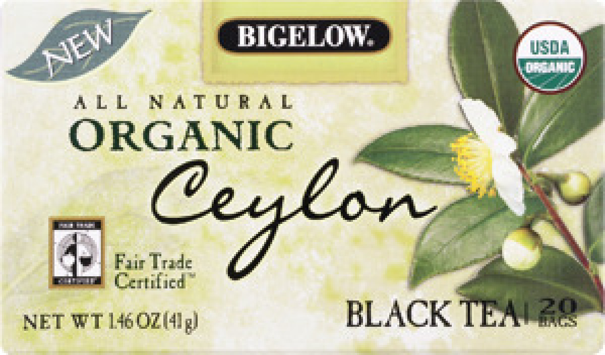 Bigelow All Natural Organic Ceylon Black Tea Bigelow(72310070011 ...