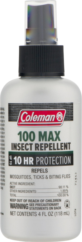 Coleman 100 MAX Insect Repellent 10 HR Protection Coleman(368093074347 ...