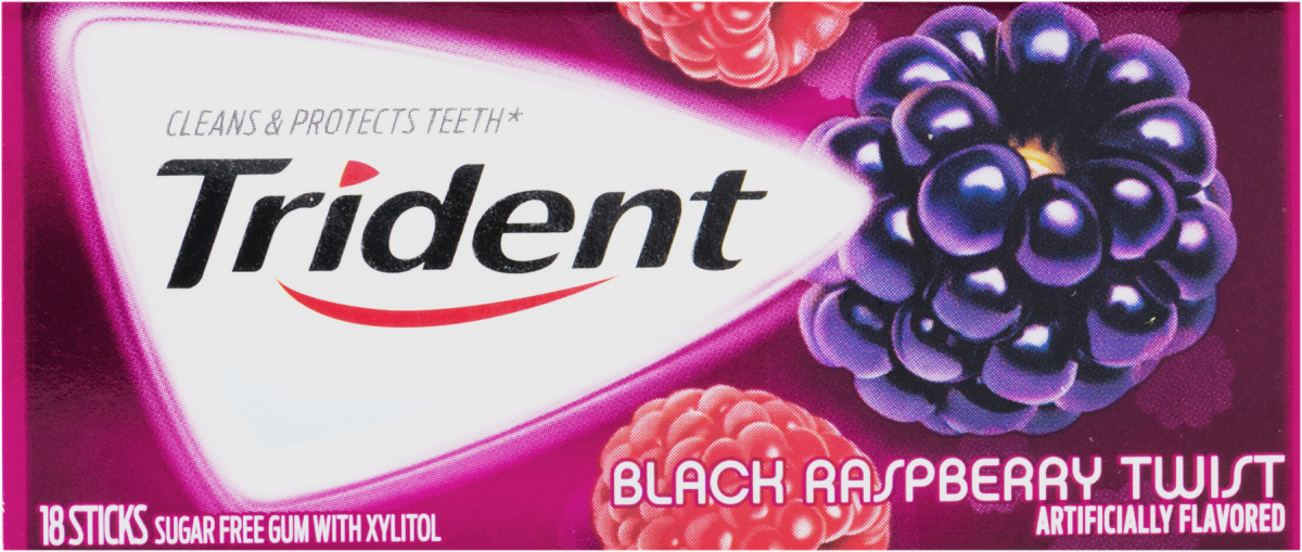 Trident Sugar Free Gum Black Raspberry Twist - 18 CT Trident ...