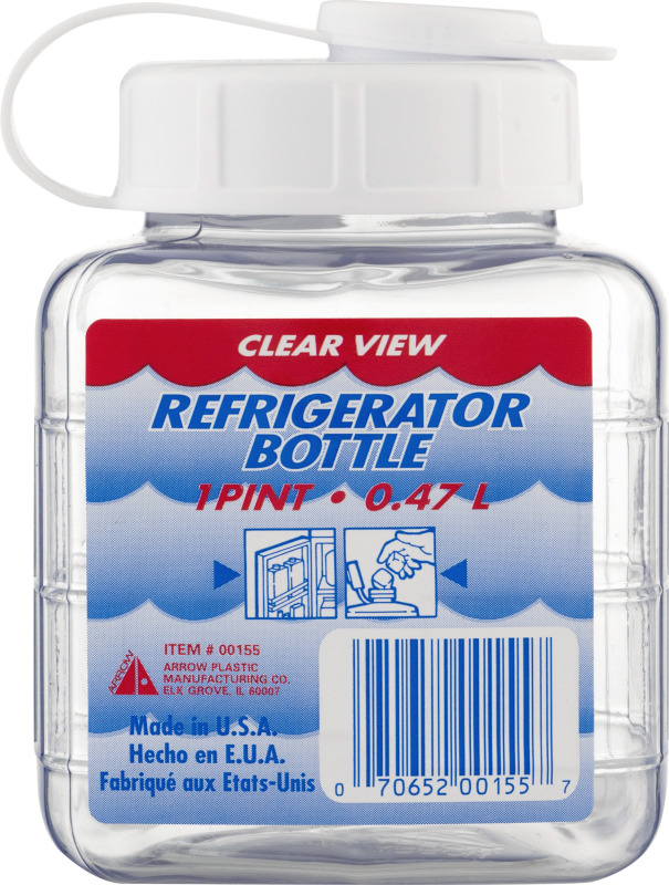 Arrow Refigerator Bottle 1 Pint Clear View Arrow Plastic(70652001557 ...