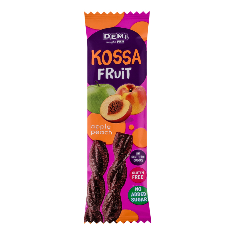 Пастила фруктовая Apple-peach Kossa Fruit D.E.M.I. м/у 15г D.E.M.I ...