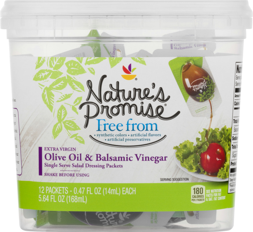 Nature's Promise Dressing Packets Extra Virgin Olive Oil & Balsamic ...