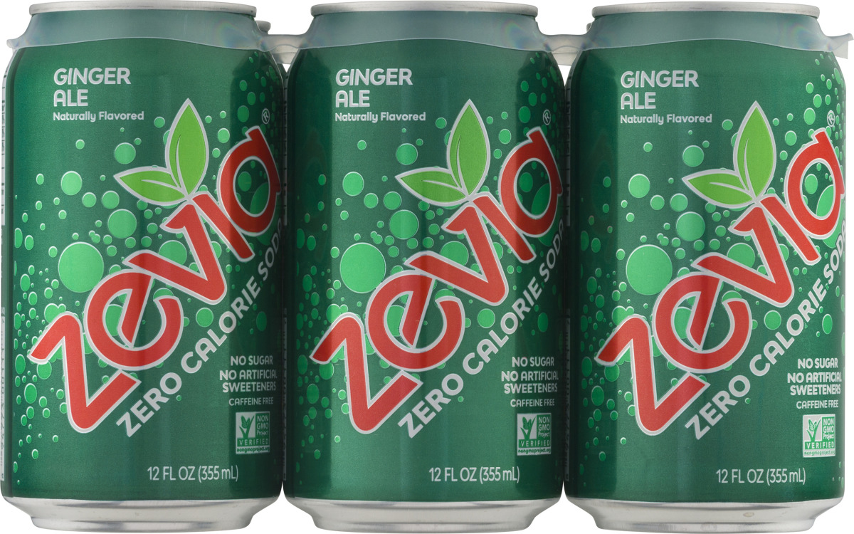 Zevia Zero Calorie Soda Ginger Ale - 6 PK Zevia(894773001117 ...