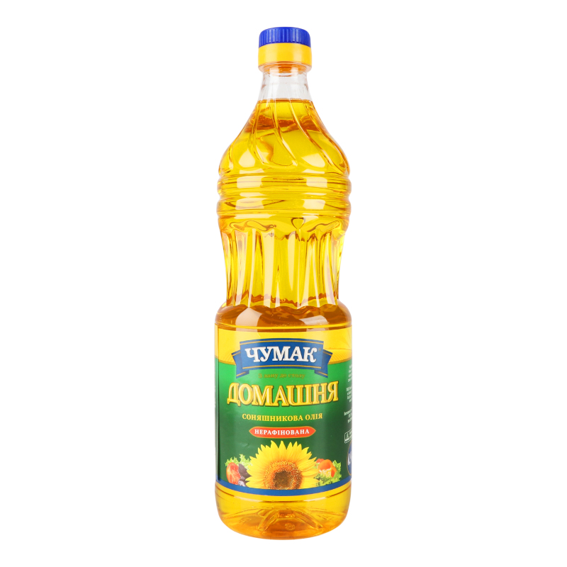 Масло подсолнечное нерафинированное Домашнее Чумак п/бут 0.9л Чумак ...