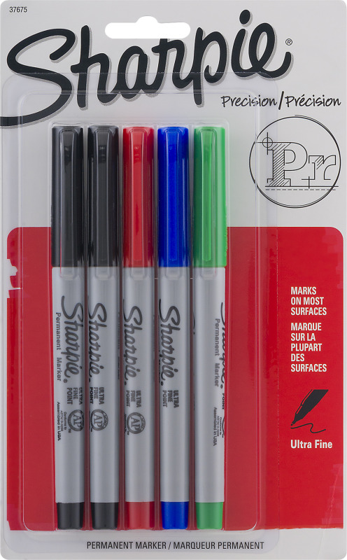 Sharpie Precision Permanent Marker Ultra Fine - 5 CT Sharpie ...