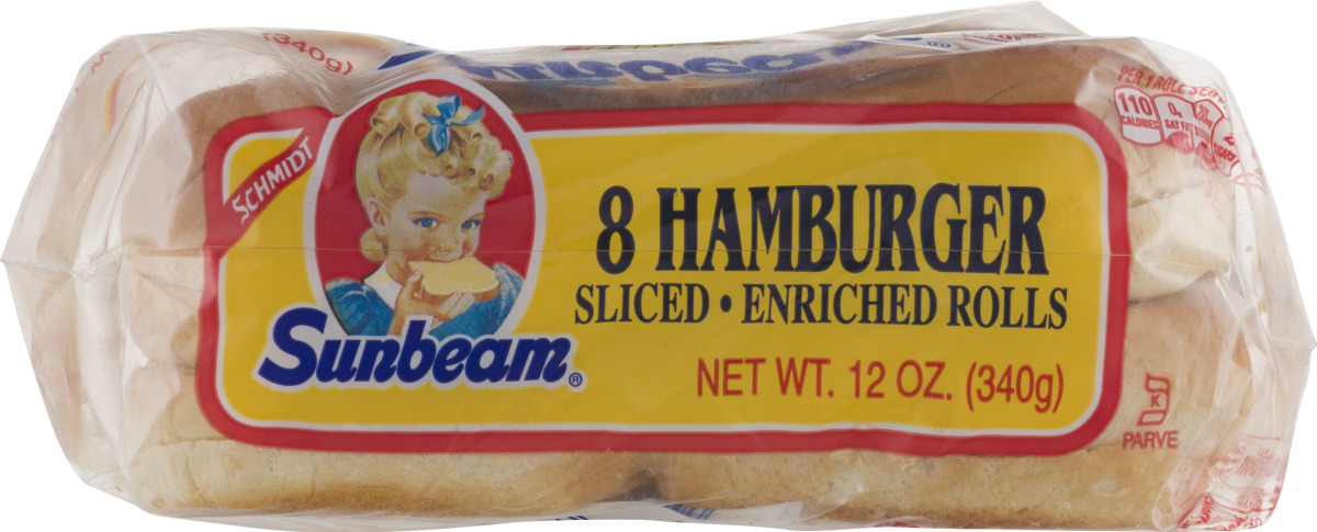 Schmidt Sunbeam Hamburger Enriched Rolls Sliced Schmidt(71301066767 ...