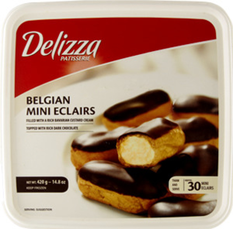 Delizza Patisserie Belgian Mini Eclairs- 30 CT Delizza Patisserie ...