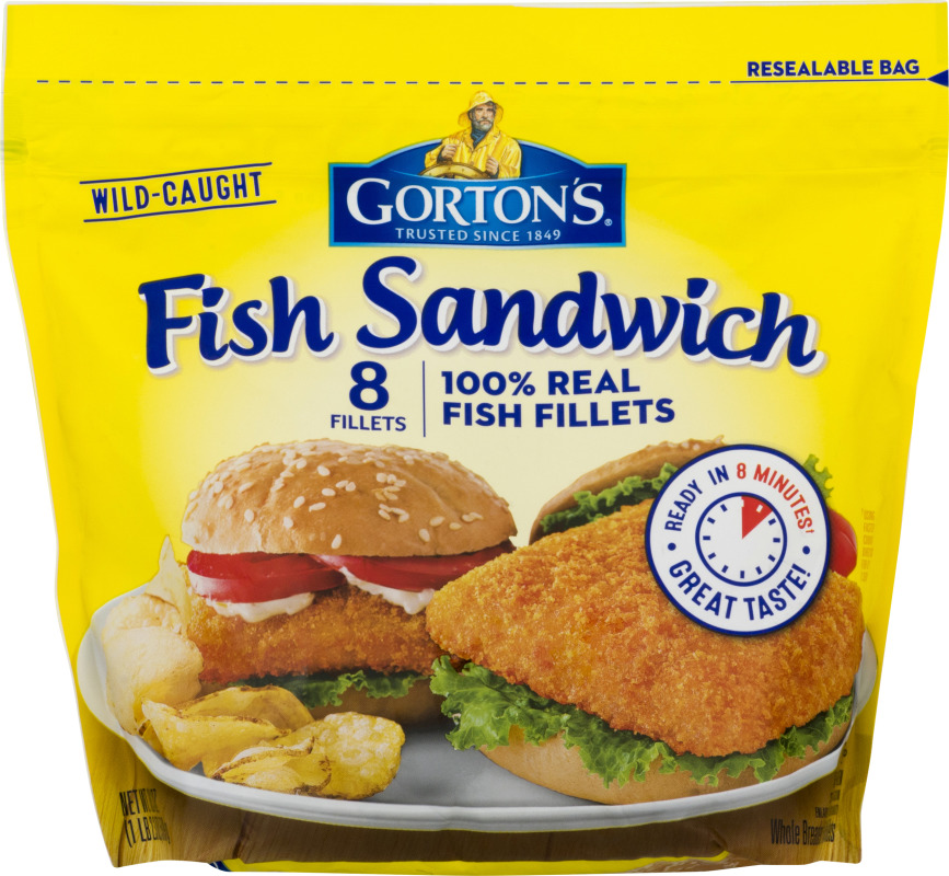 Gorton's Wild Caught Fish Sandwich - 8 CT Gorton's(44400154406 ...