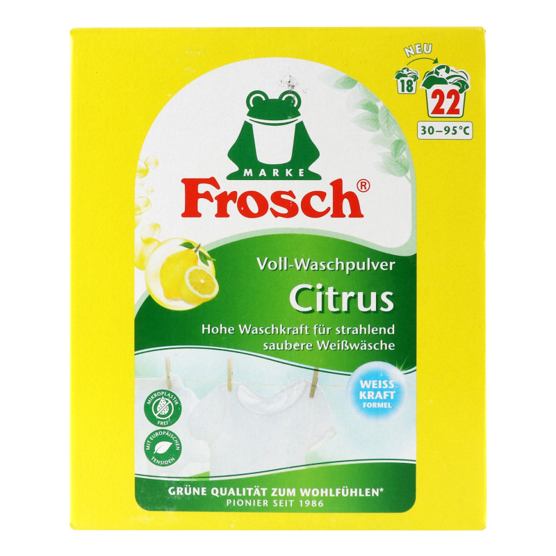 Порошок стиральный концентрированный Citrus Frosch 1.45кг Frosch ...