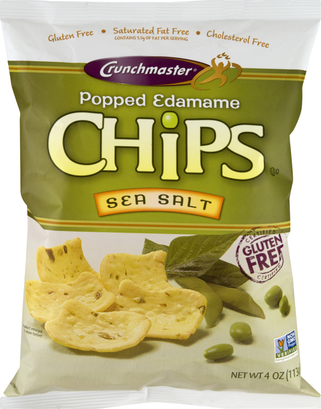 Crunchmaster Popped Edamame Chips Sea Salt Crunchmaster(879890000472 ...