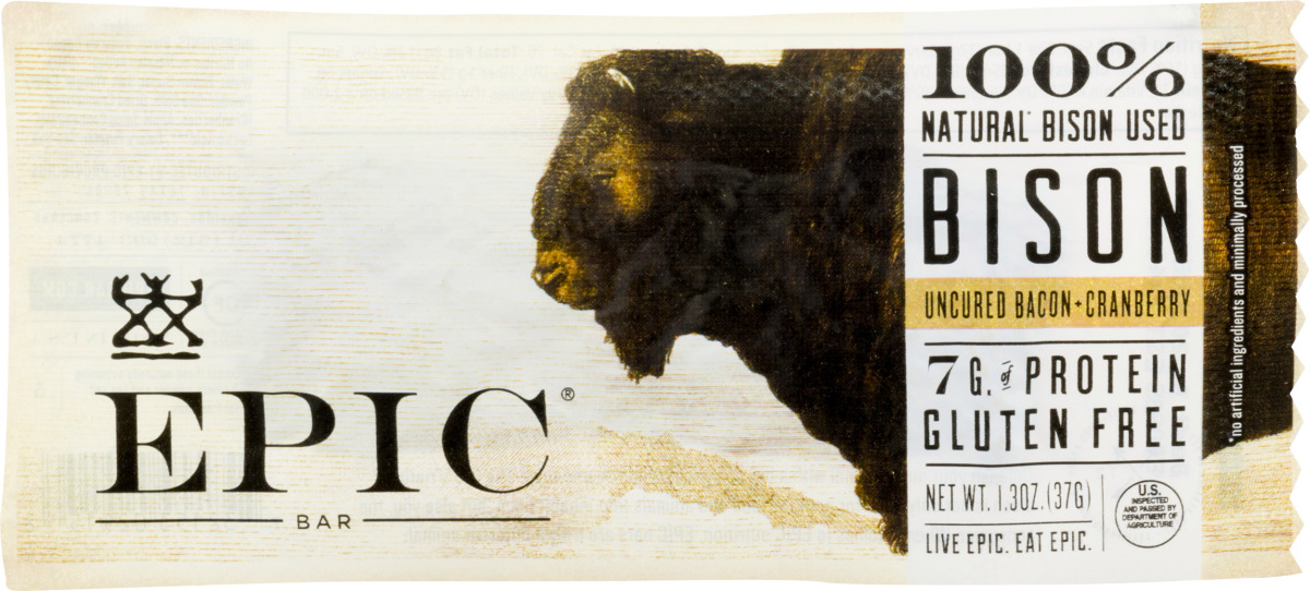 EPIC Bar Bison Uncured Bacon - Cranberry EPIC(732153029156): customers ...
