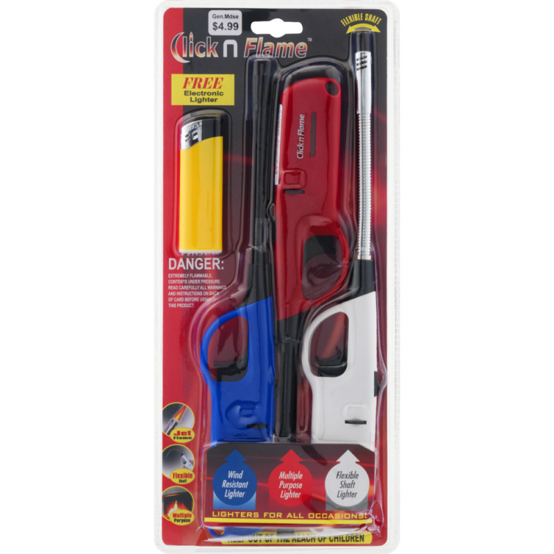 Click n Flame Lighters - 4 CT Click n Flame(676758203057): customers ...