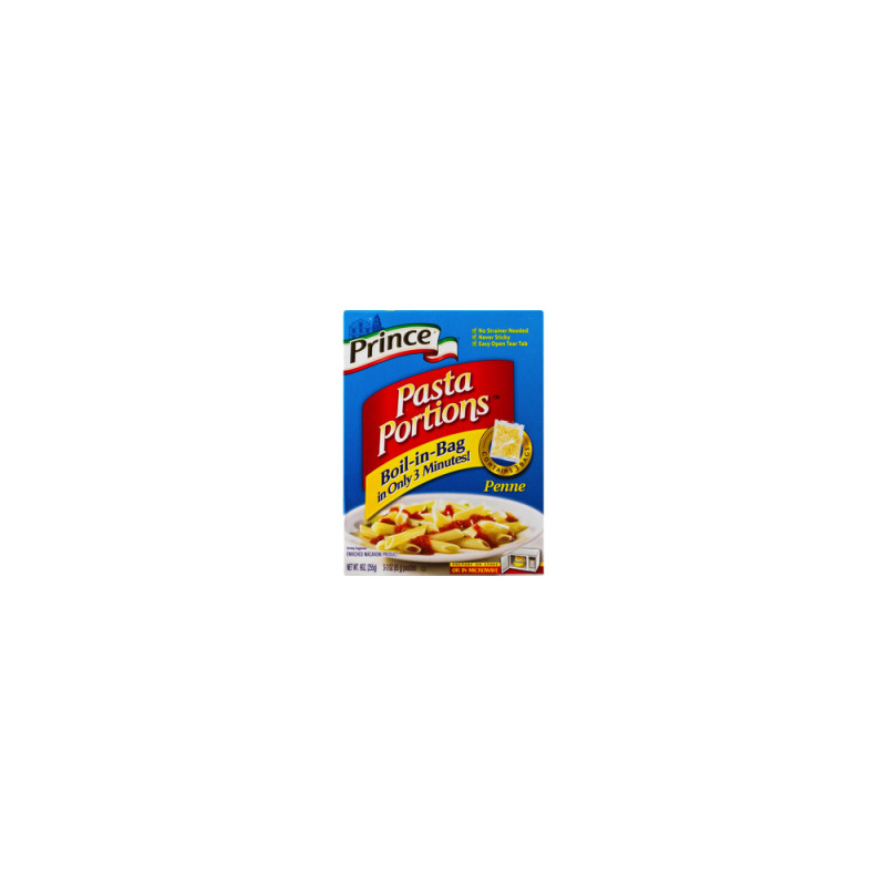 Prince Pasta Portions Enriched Macaroni Product Penne Boil-in-Bag - 3 ...