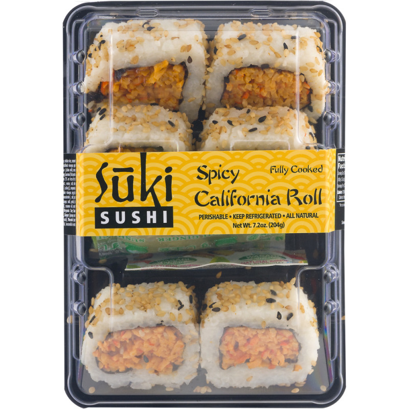Suki Sushi Spicy California Roll - 6 CT Suki Sushi(99465600030 ...