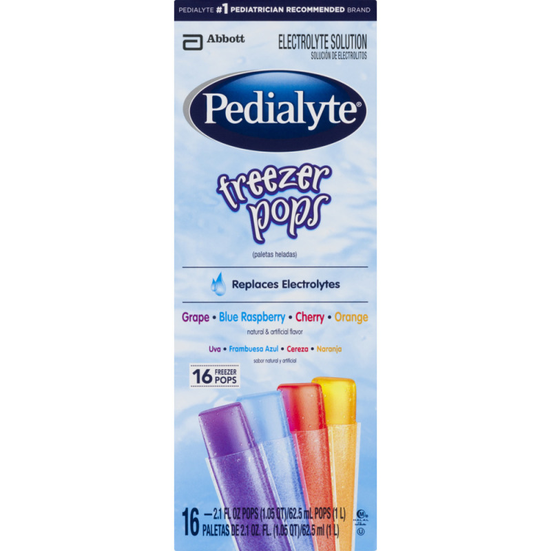Pedialyte Freezer Pops Electrolyte Solution Variety Pack - 16 CT ...